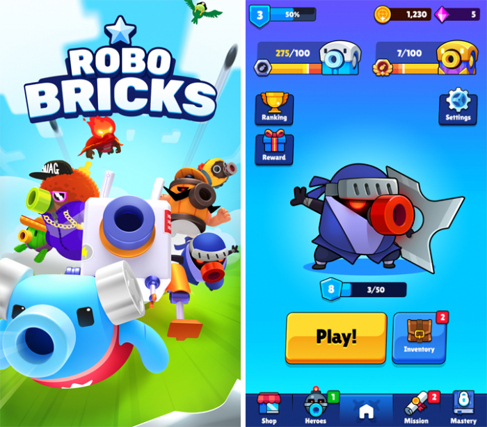 [로보 브릭스(Robo Bricks)] 출시했습니다. : 앱 - 헝그리앱